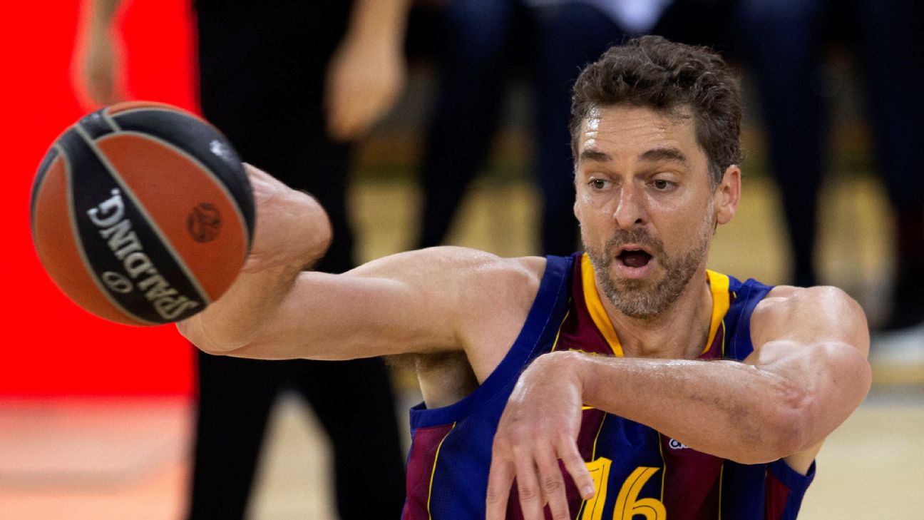 Pau Gasol debuts again for Barcelona in first game in 2 years - ABC7 ...