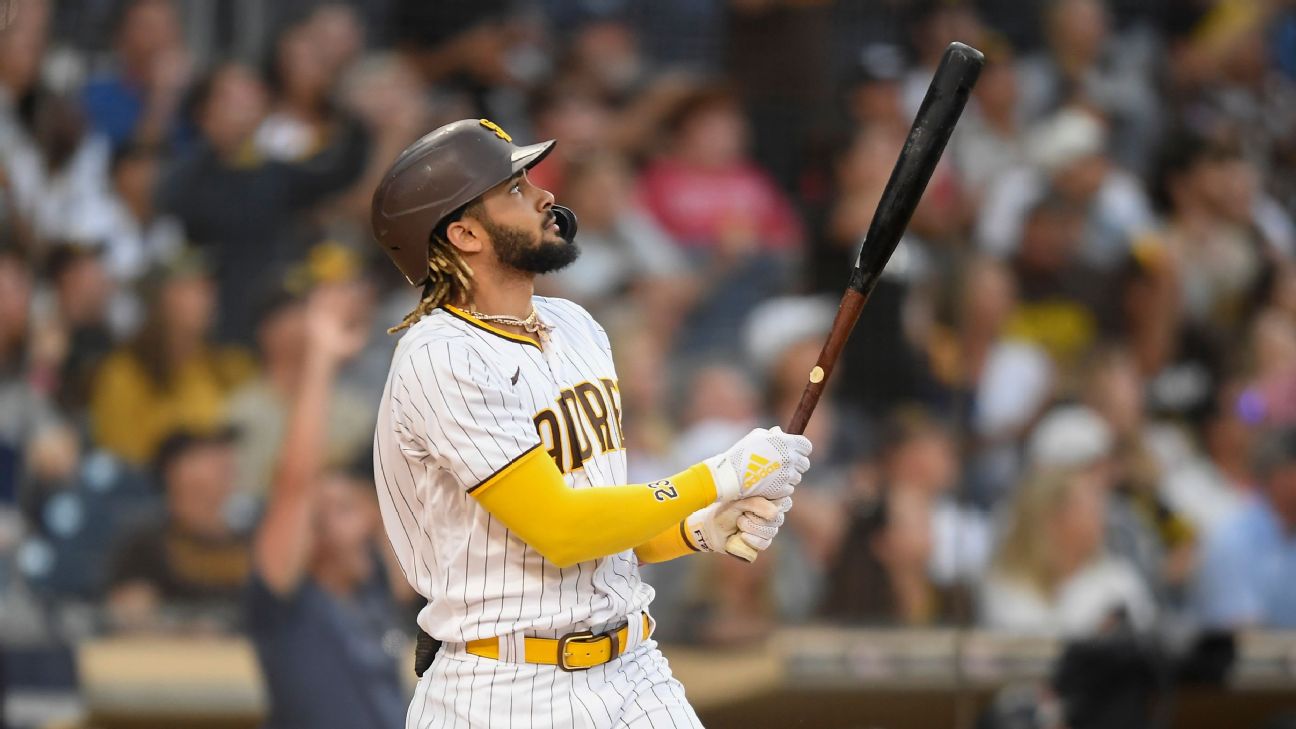 San Diego Padres' Fernando Tatis Jr. passes on Home Run Derby, then hits three homers - ABC30 Fresno