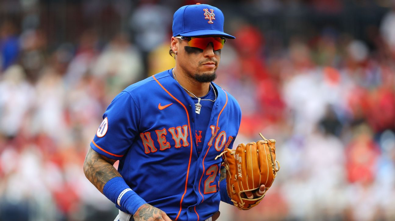 New York Mets' Javier Baez placed on 10-day injured list with back ...