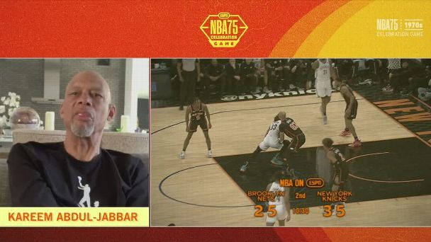 NBA75 Celebration Game's alternate broadcast highlights visuals of ...