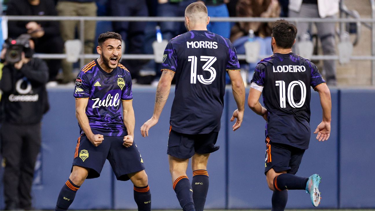 Seattle Sounders secure two-goal advantage against New York City FC ...