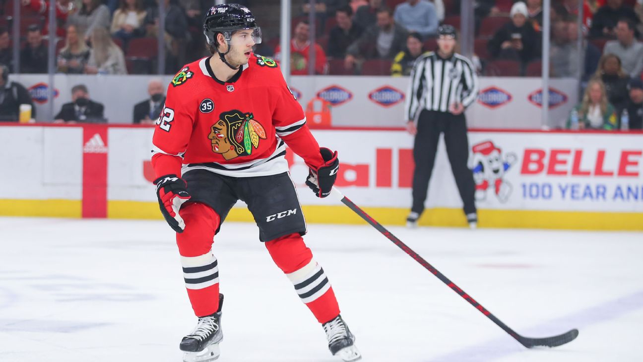Chicago Blackhawks reach 2-year extension with forward Reese Johnson ...