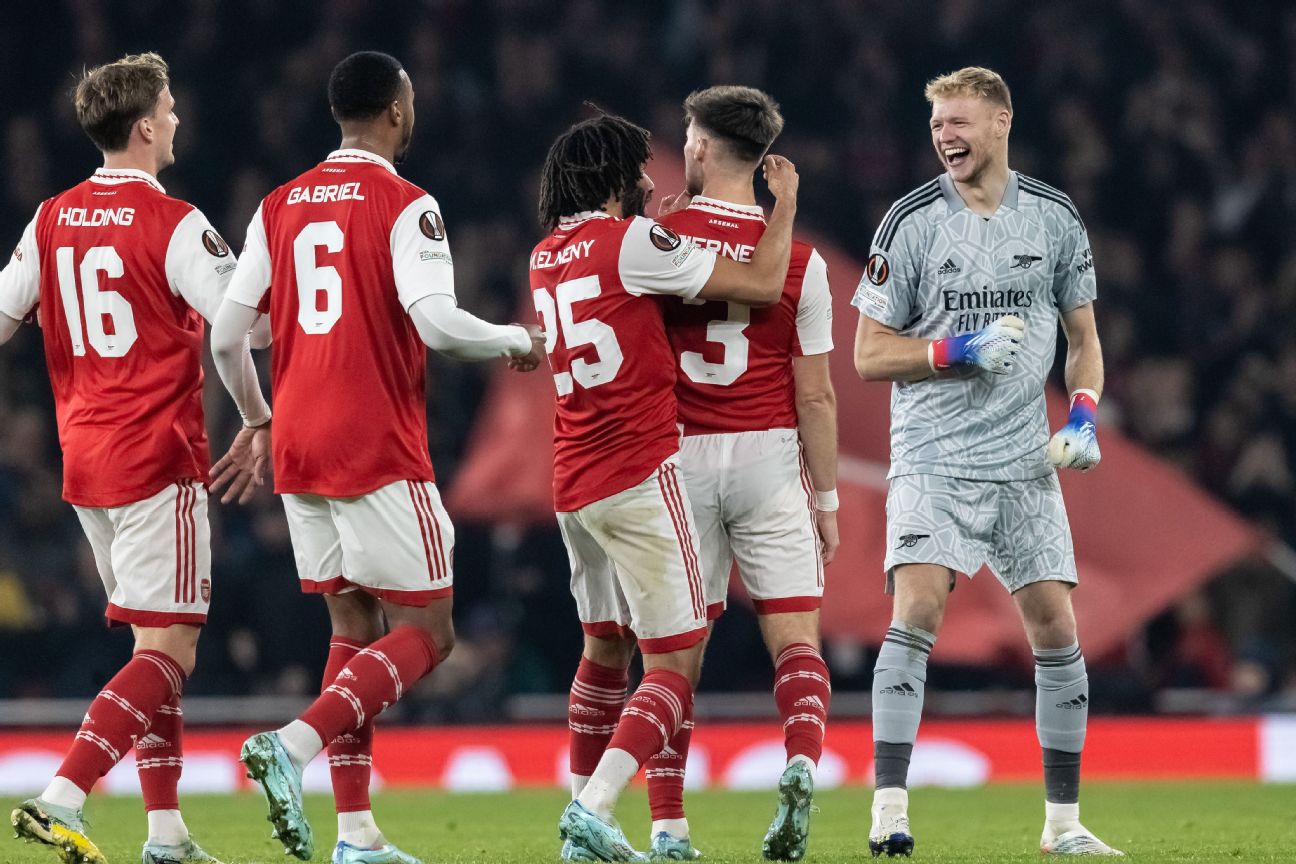 Arsenal Players Celebrating 2022