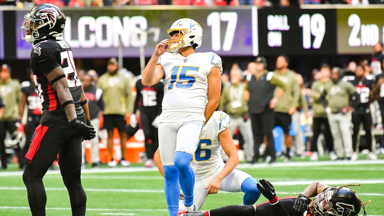 Cameron Dicker acts as surprise Chargers hero with game-winning kick ...