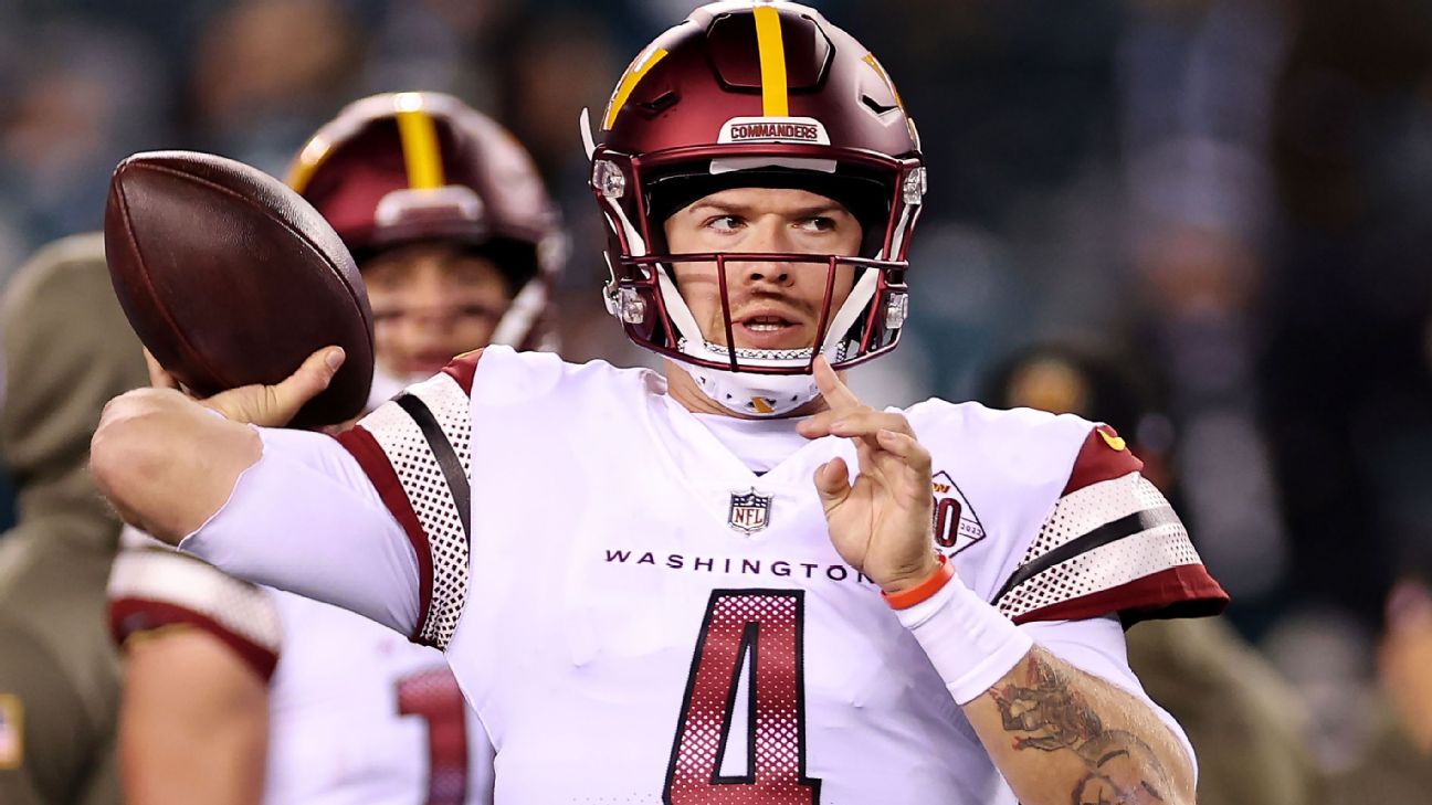 Commanders QB Taylor Heinicke to start again Sunday - ABC13 Houston