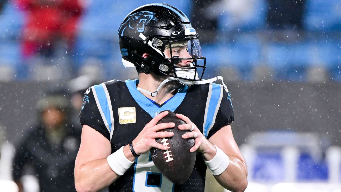 Panthers' Mayfield stuns team with helmetless head-butts - ABC11 ...