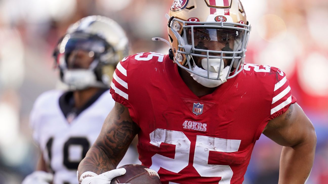 'Disappointed' Elijah Mitchell out for 49ers with sprained MCL - ABC7 ...
