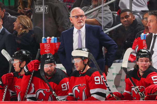 Devils’ Ruff leaves game after taking puck in face | The Game Nashville