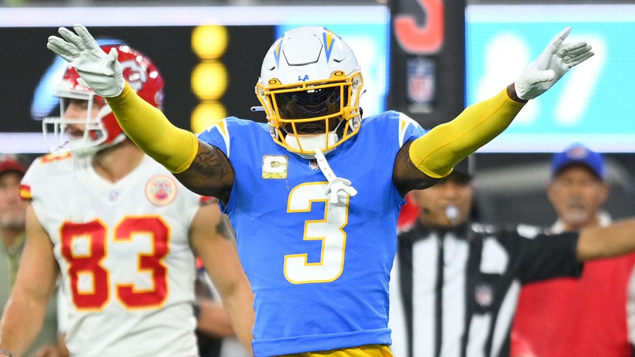 Source: Derwin James out as ailing Chargers face Dolphins - ABC30 Fresno