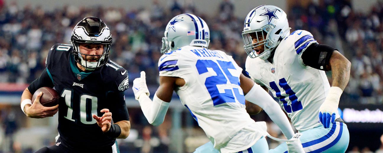 Follow live: Josh Sweat intercepts Dak Prescott for 42-yard pick-six ...
