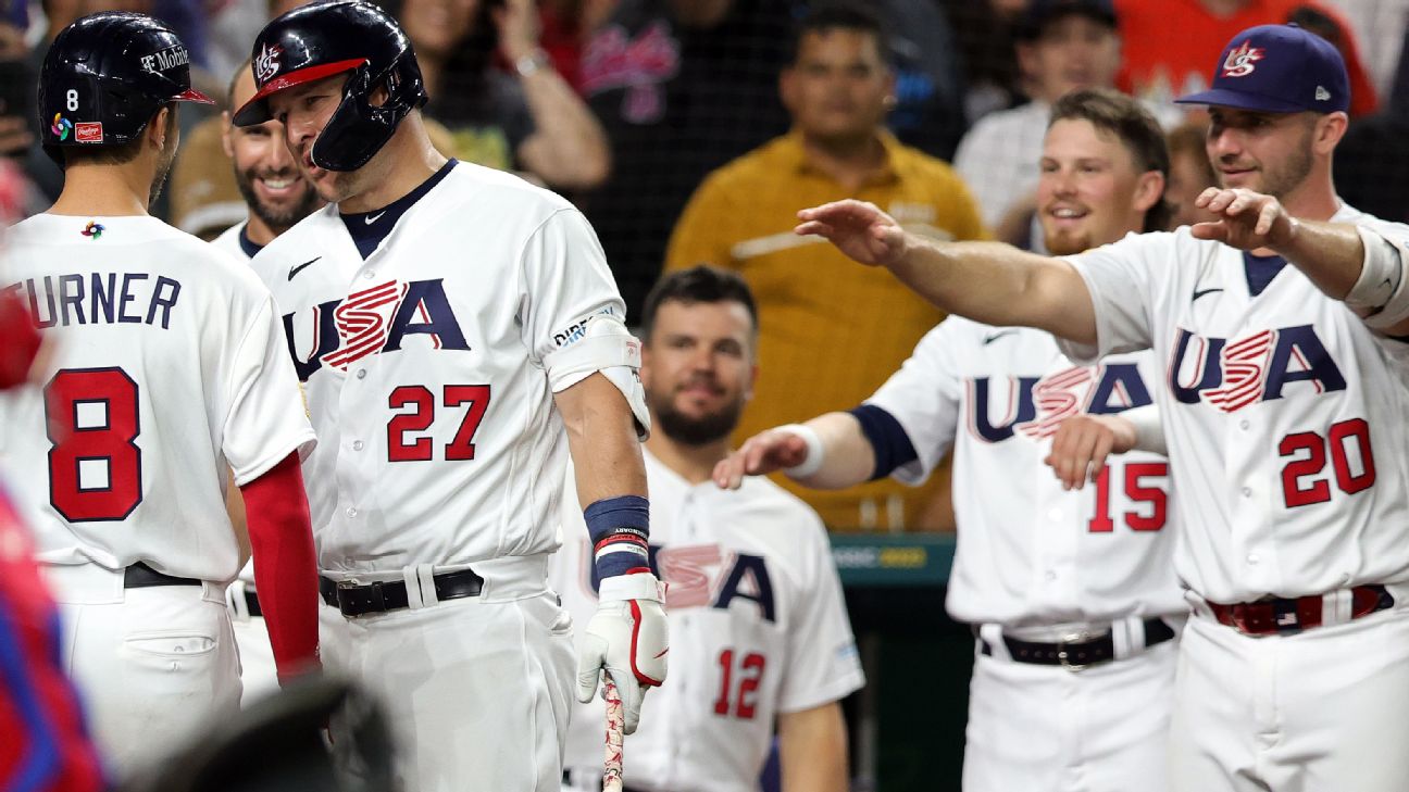 Turner, Goldschmidt power Team USA past Cuba, into WBC final - 6abc ...