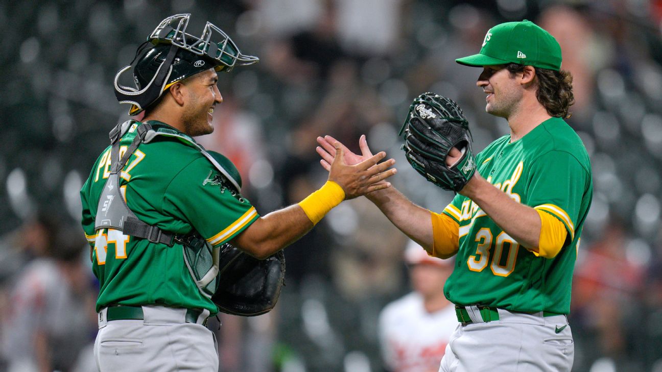 Oakland's Chad Smith gets win as scorer applies obscure rule - ABC7 San ...