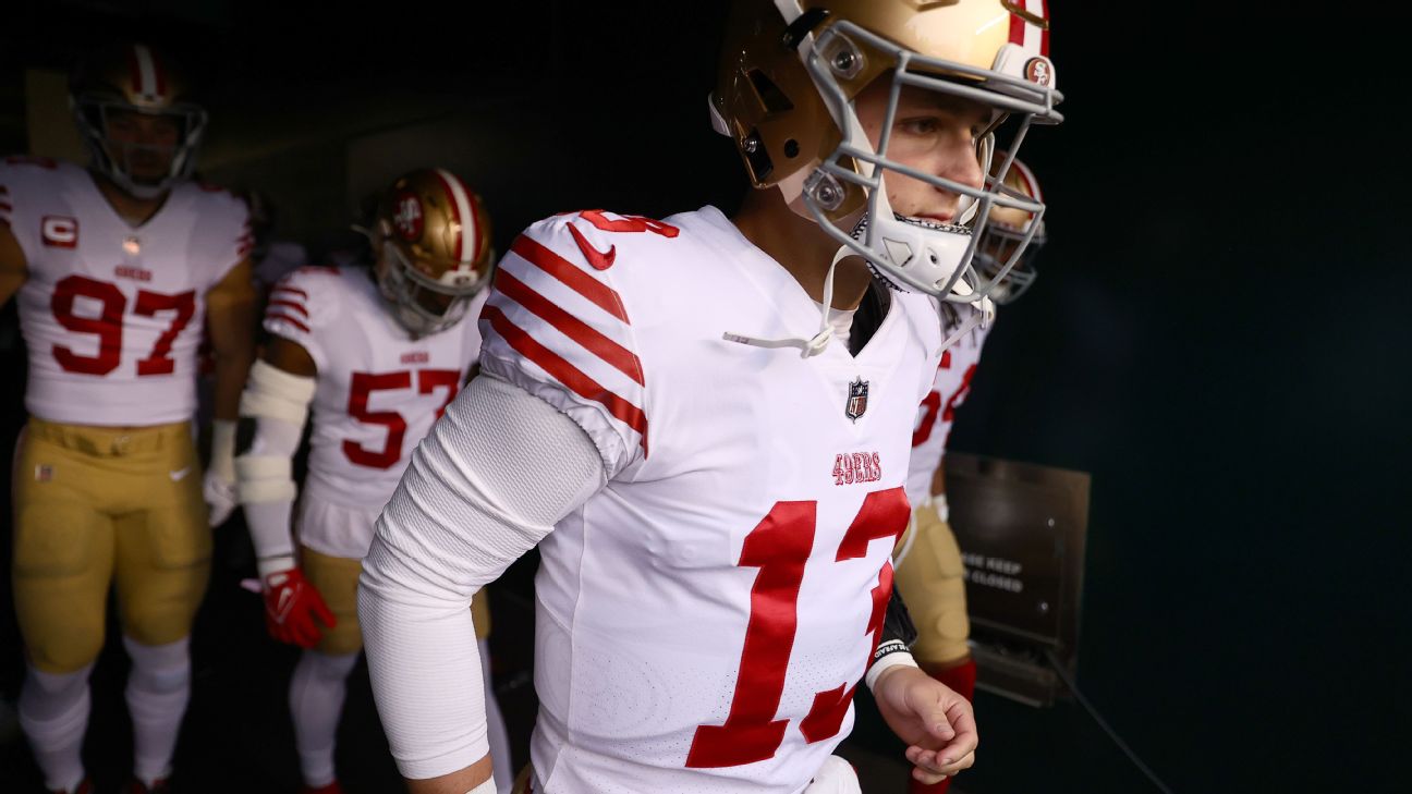 49ers QB Brock Purdy taking elbow recovery 'one day at a time' - ABC7 ...