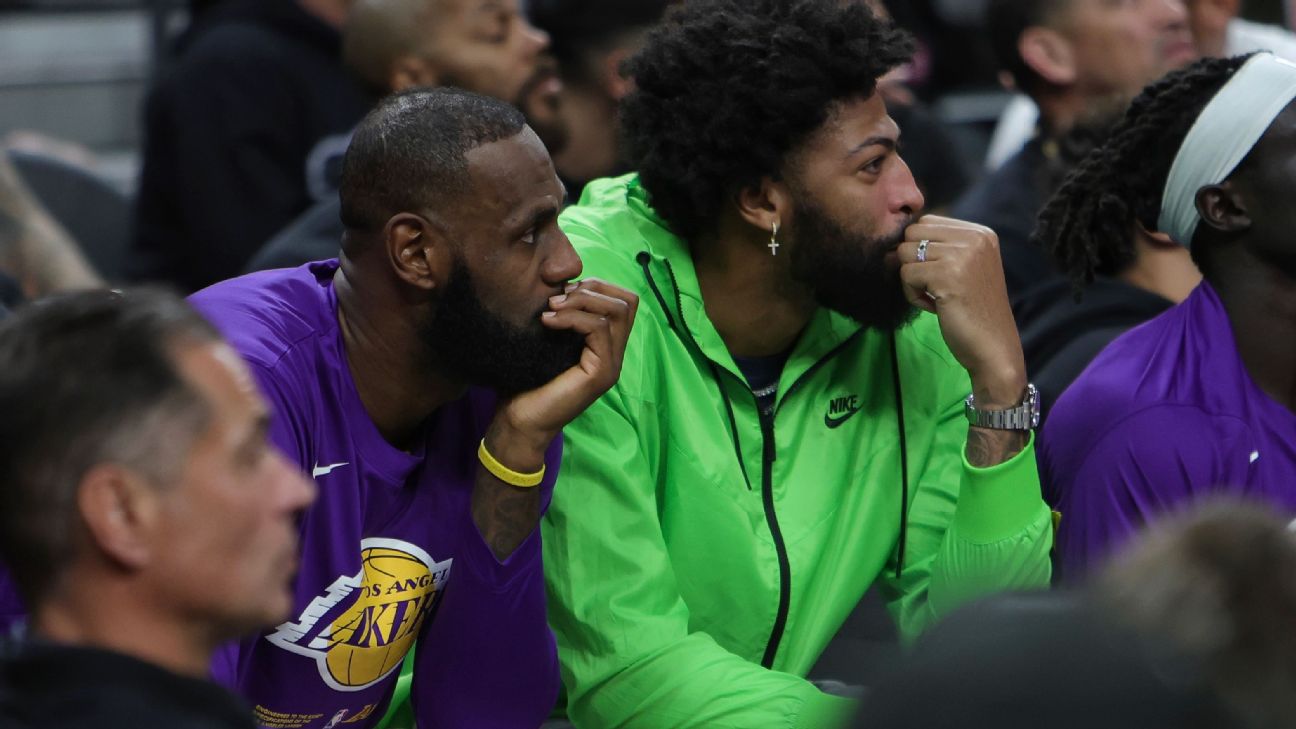Lakers 'feel good' about the health of stars LeBron James and Anthony ...