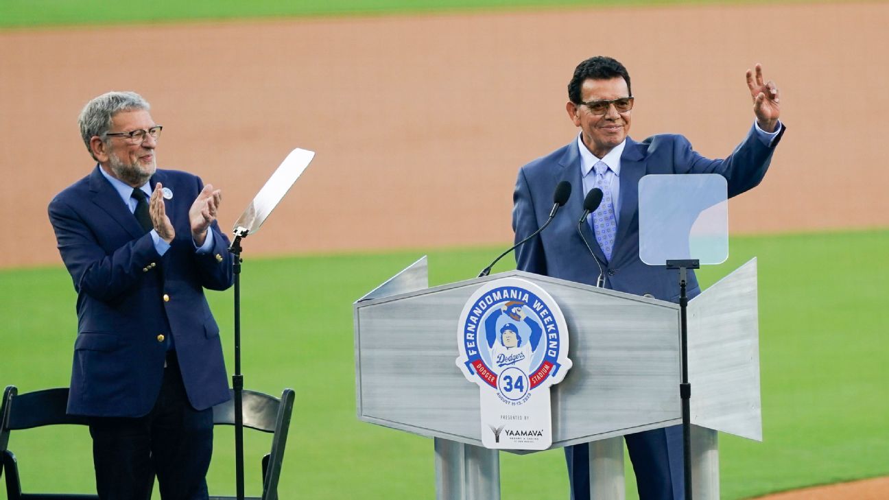 Dodgers kick off celebration of Fernando Valenzuela with jersey ...