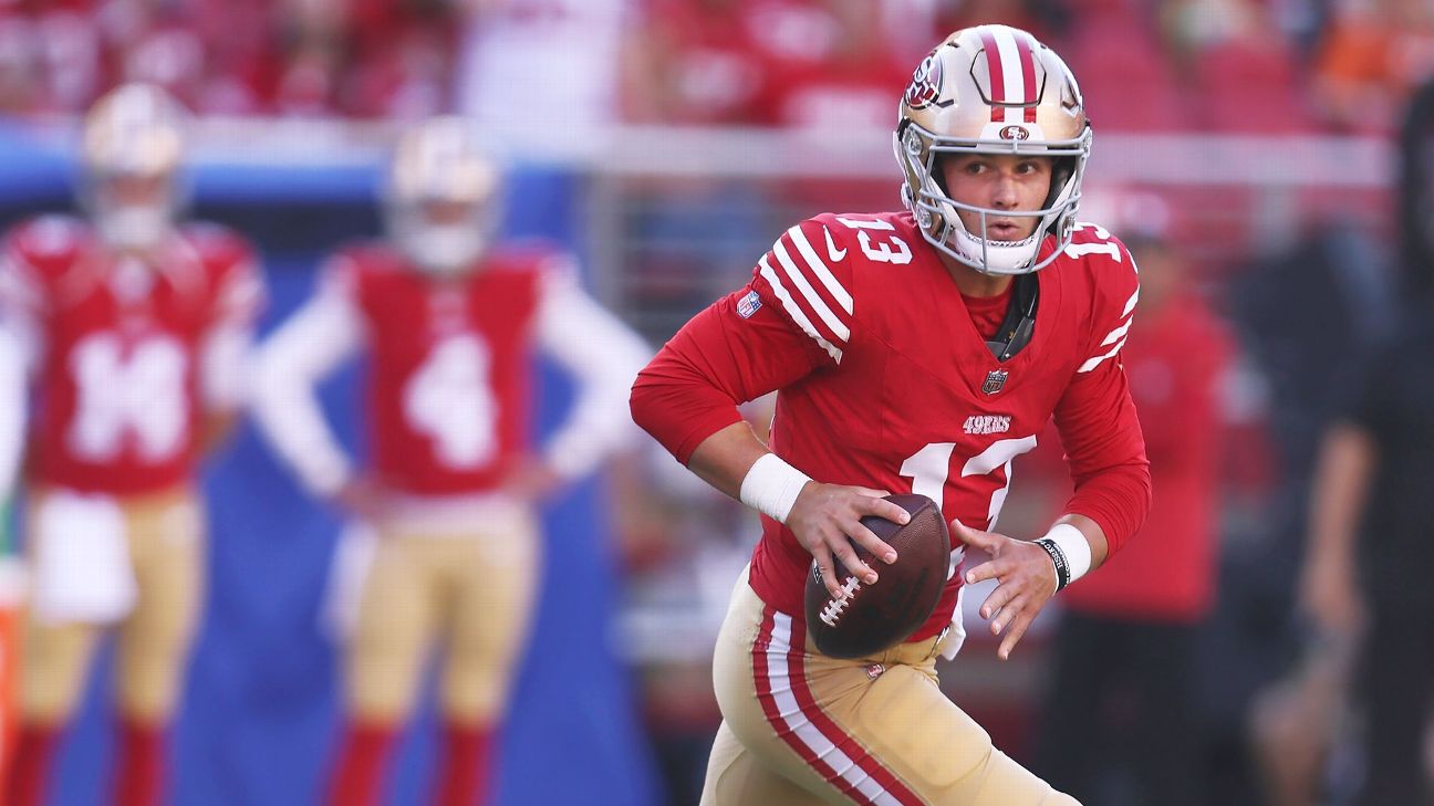 'We're getting there': 49ers' Purdy takes 10 snaps in return - ABC7 San ...