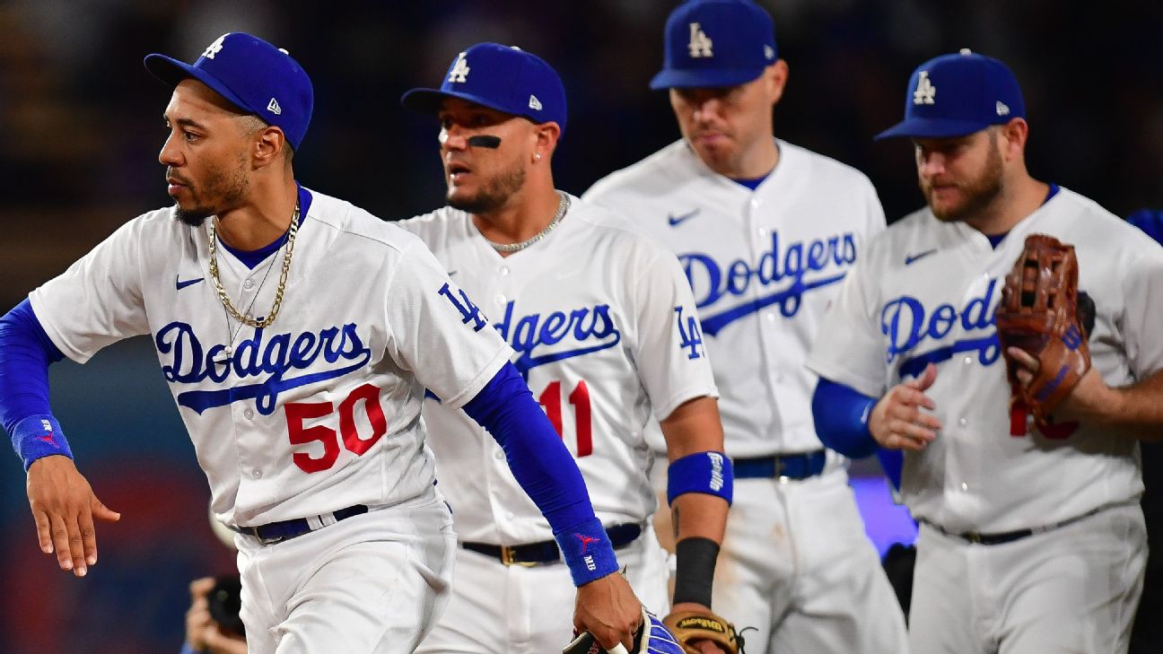 Betts sets 'remarkable' record with 105 RBIs as a leadoff hitter - ABC7 ...