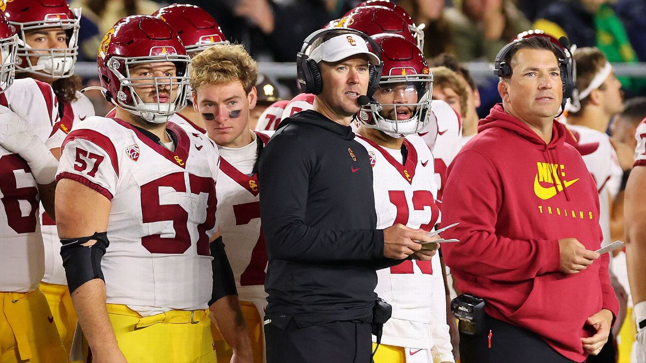 USC coach Riley back at practice, being treated for pneumonia - ABC7 ...