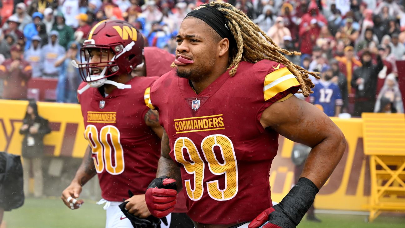 Why Commanders moved Young, Sweat at NFL trade deadline - ABC7 San ...