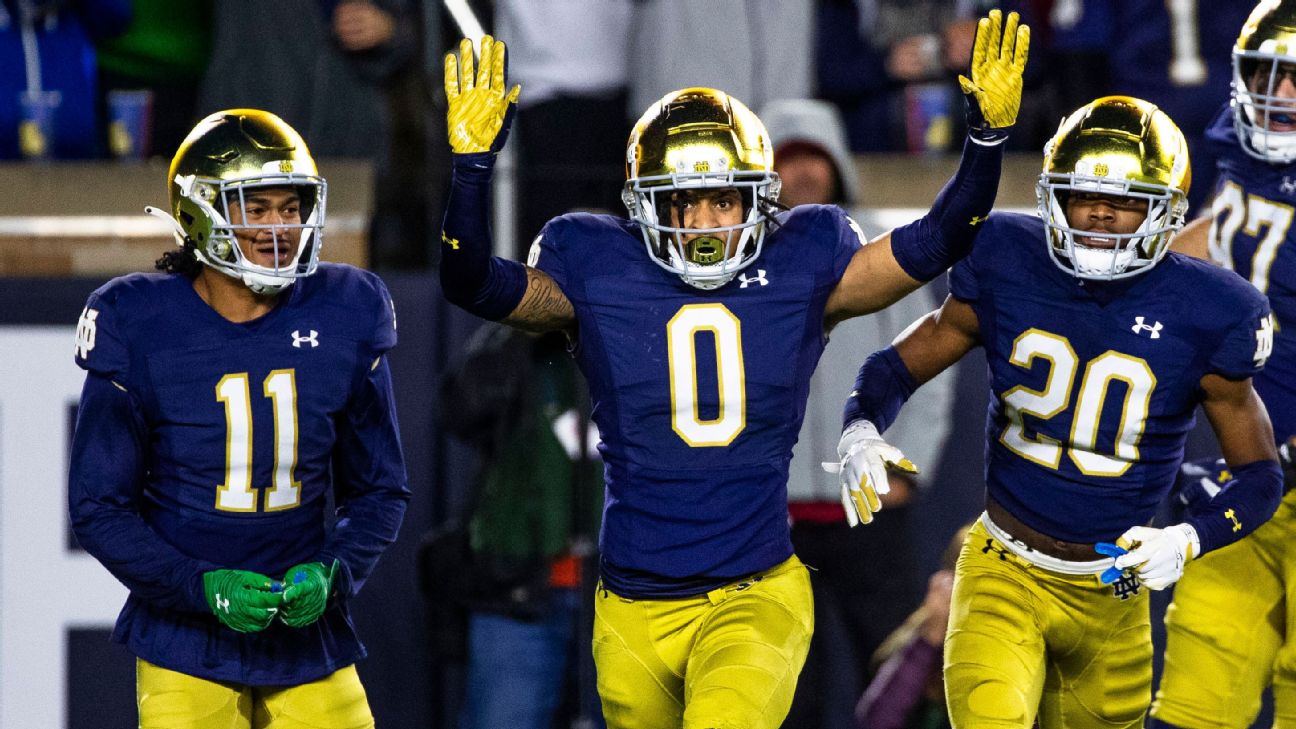 Notre Dame safety Xavier Watts wins Bronko Nagurski award - ABC11 ...