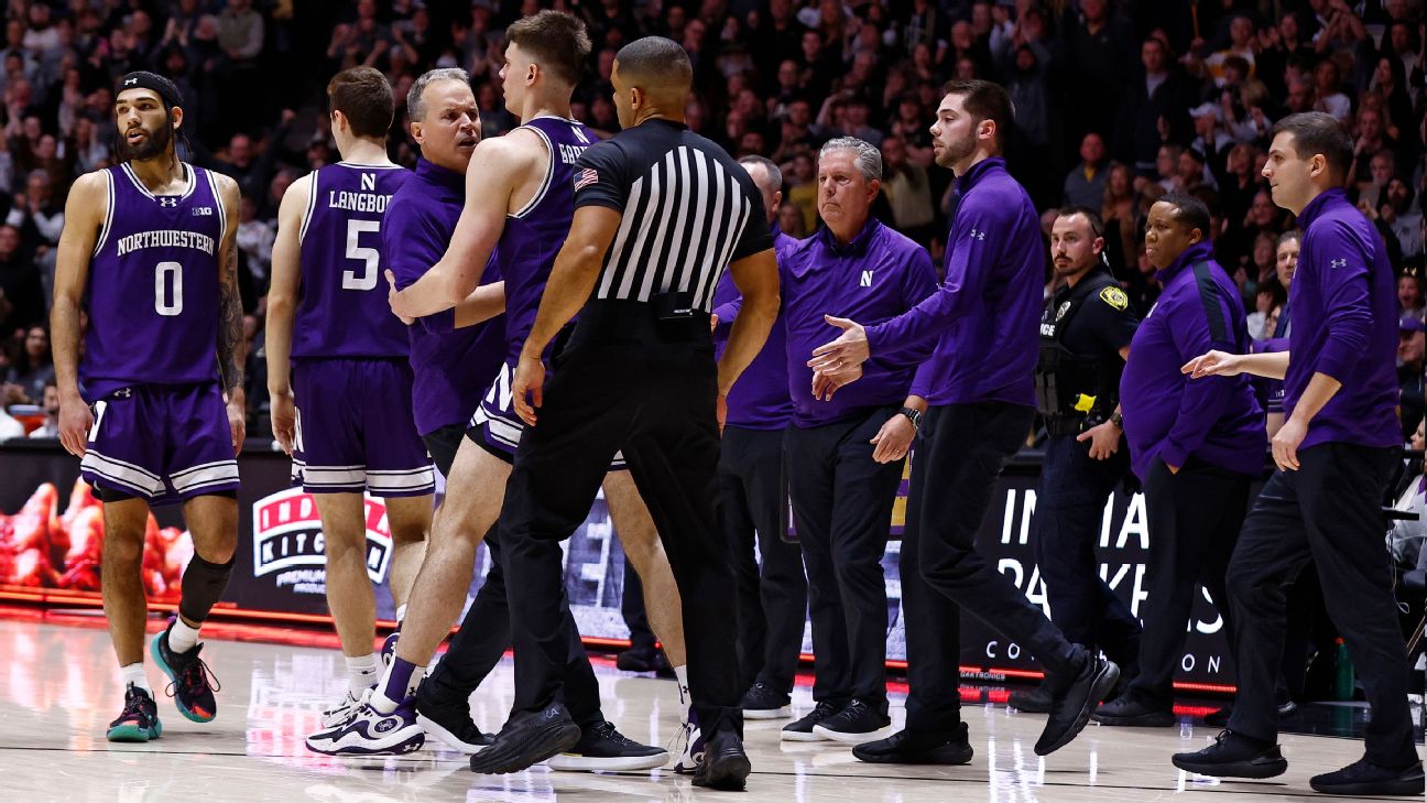 Ejected NU coach Collins - FT disparity with Purdue 'crazy' - ABC7 Chicago