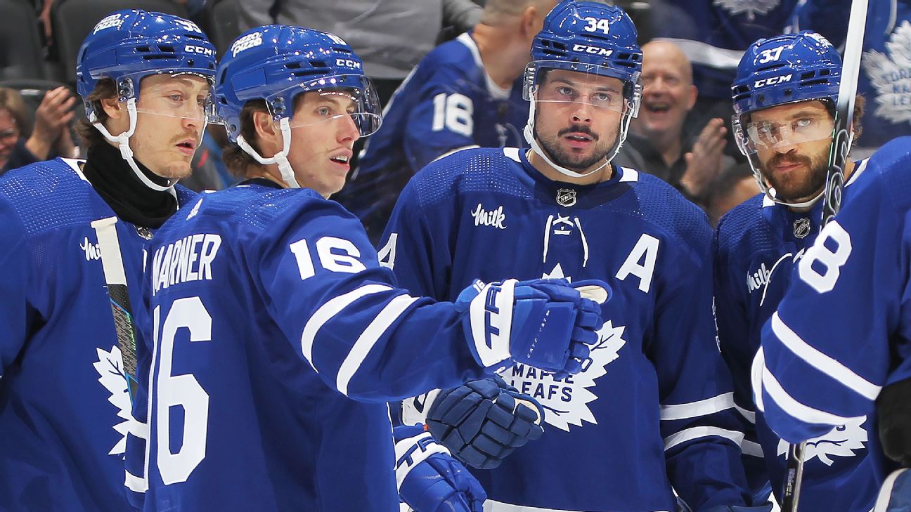 Auston Matthews nets 2nd straight hat trick for Maple Leafs - ABC30 Fresno