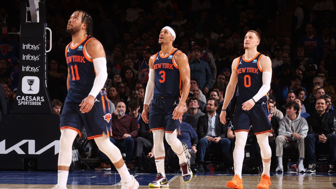 'Nova Knicks' reunion: Brunson, Hart, Bridges, and DiVincenzo reunite ...