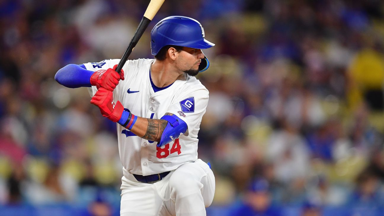 Dodgers prospect Andy Pages singles in major league debut - ABC7 Los ...