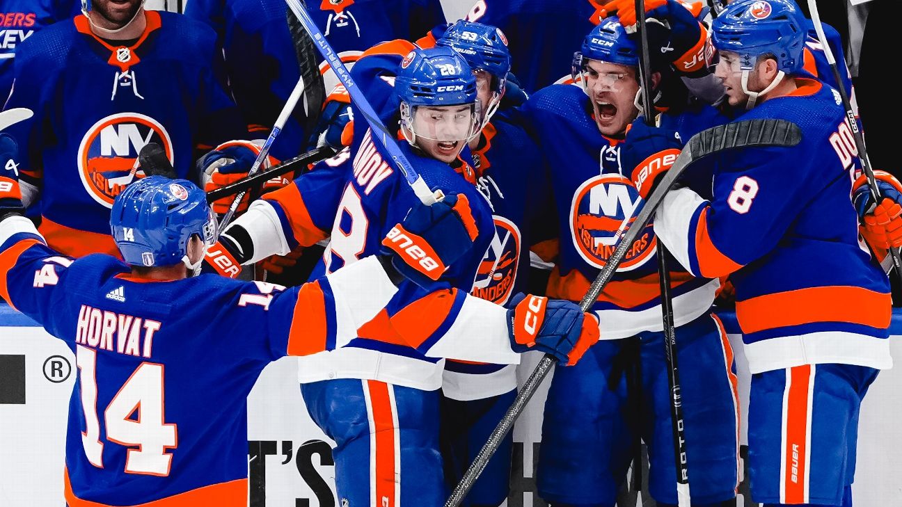 Islanders fight off elimination, top Hurricanes in overtime - ABC7 New York