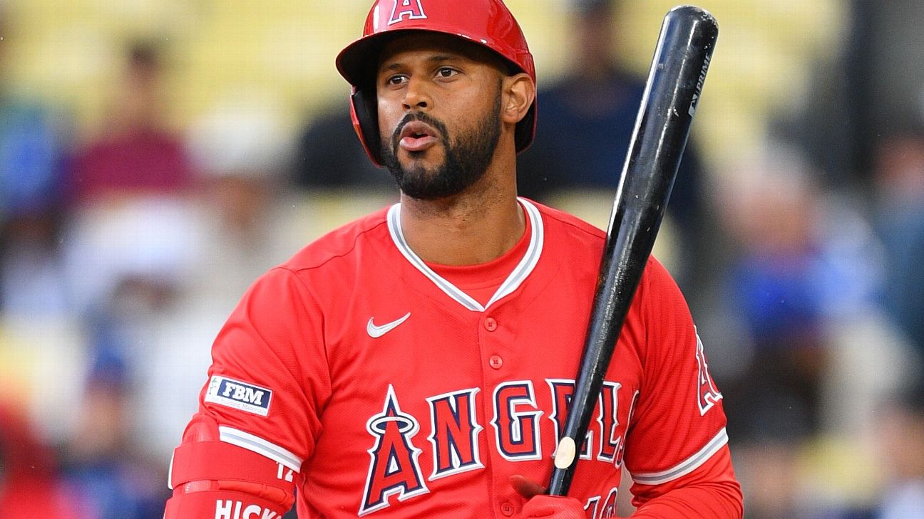 Los Angeles Angels designate Aaron Hicks for assignment - ABC7 Los Angeles