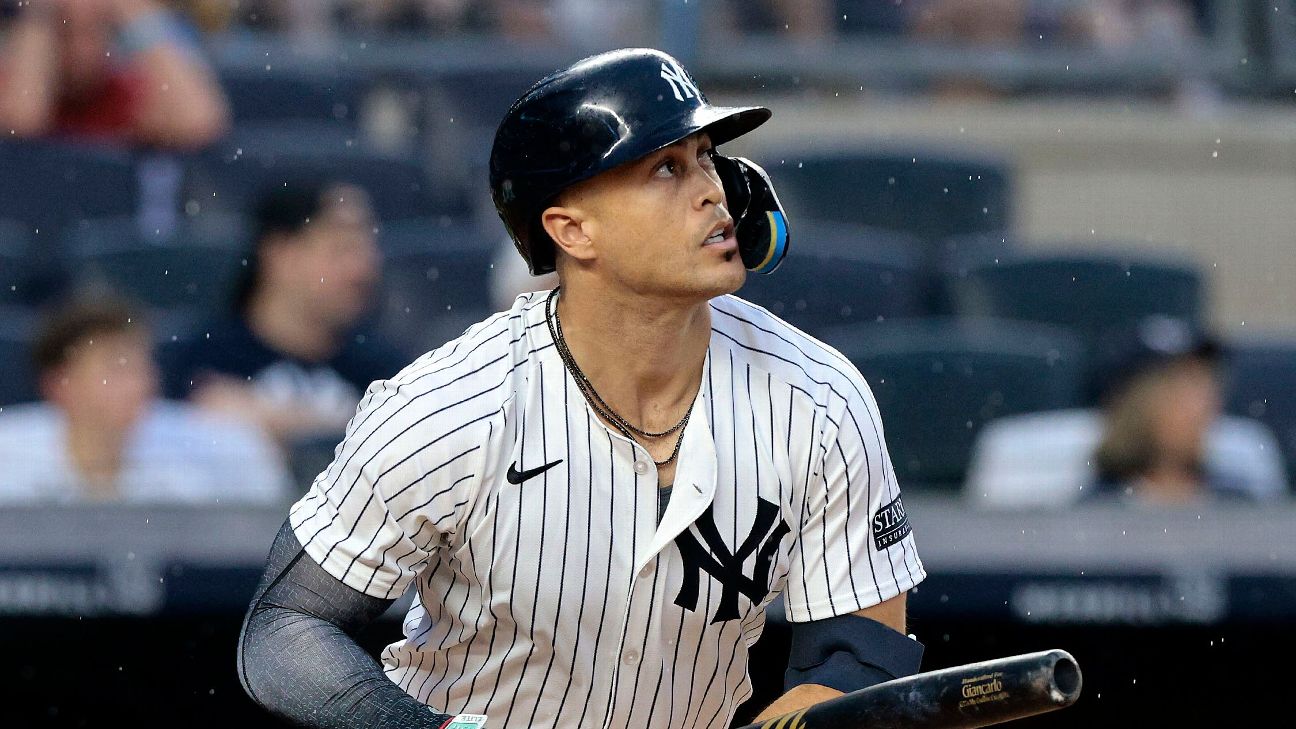 Yankees' Giancarlo Stanton goes on IL with strained hamstring - ABC7 New York
