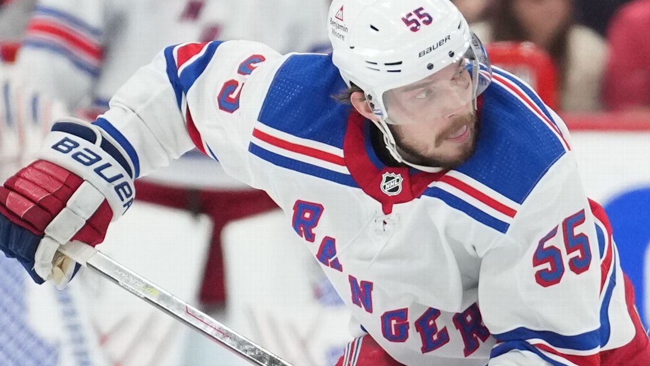 Rangers deal Ryan Lindgren to Avalanche for Juuso Parssinen - ABC7 New York
