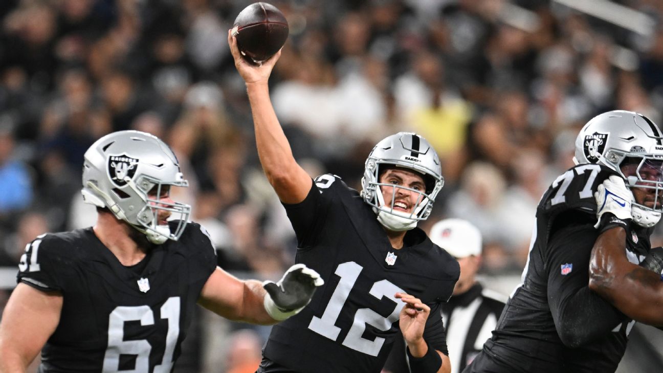 Raiders' starting QB still in air as Pierce says he'll 'sleep on it ...