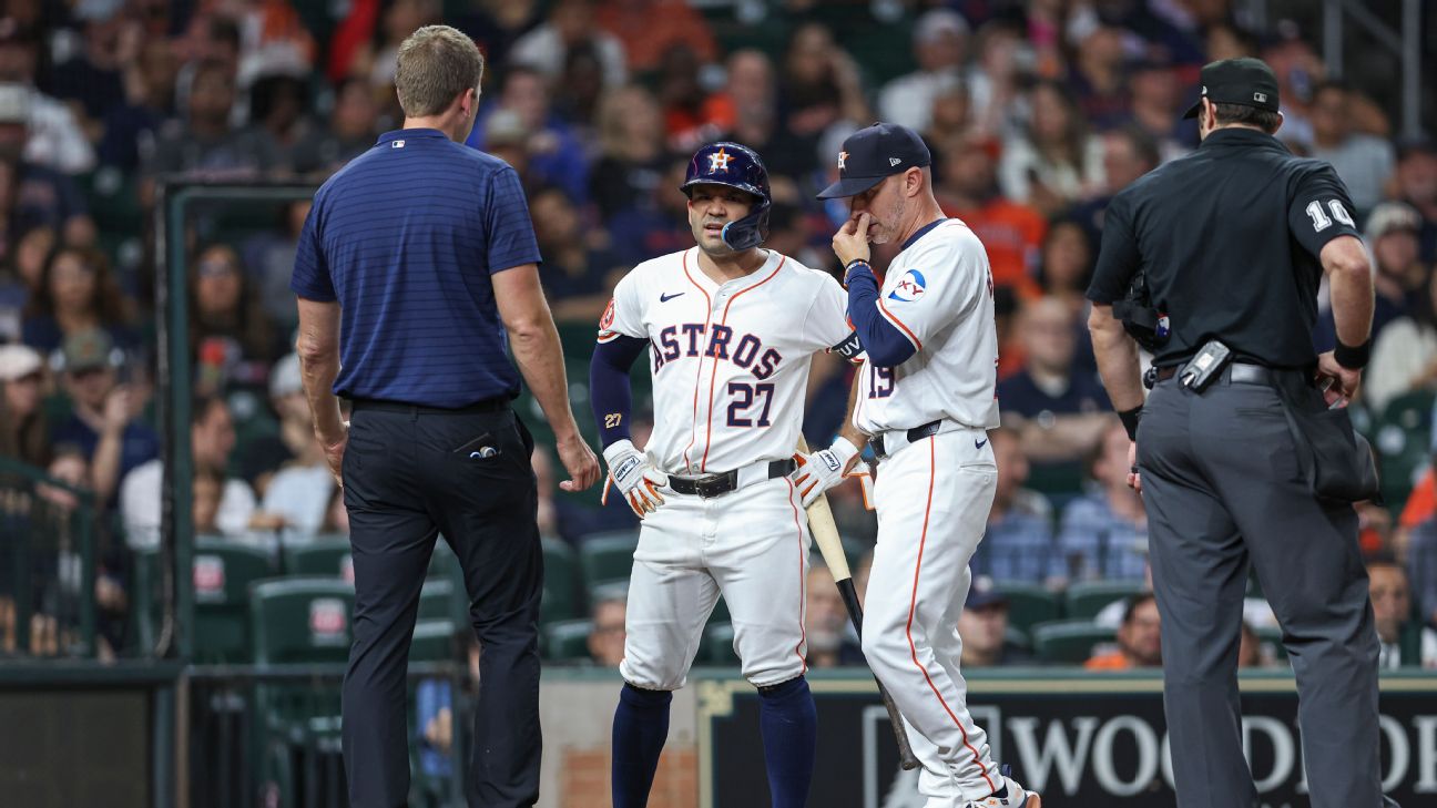 Astros' Altuve exits vs. Athletics with right side discomfort - ABC13 Houston