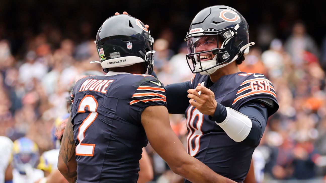 Caleb Williams, DJ Moore still seeking chemistry amid Bears' struggles ...