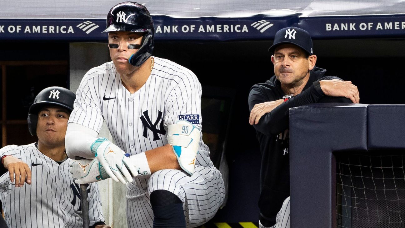 Yankees' Aaron Boone clarifies comment on Aaron Judge's throwing - ABC7 ...