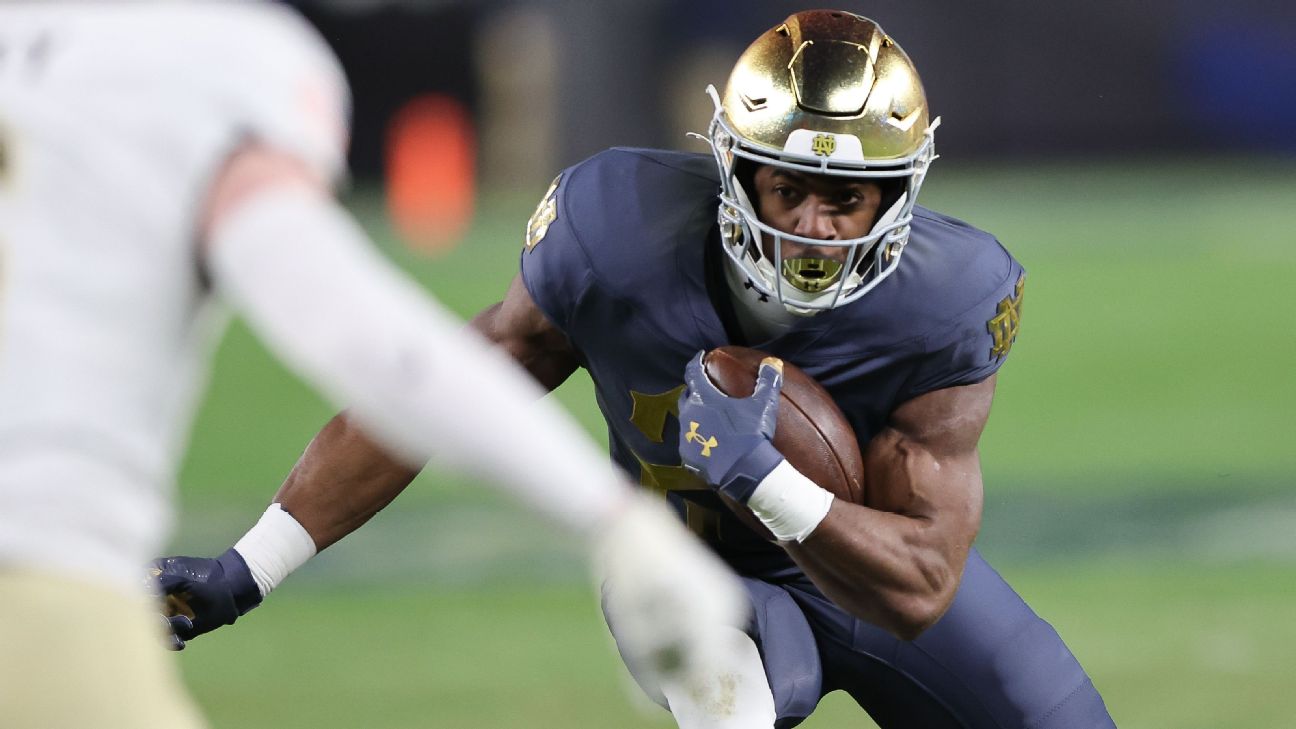 Irish RB Jadarian Price enters NFL draft alongside Jeremiyah Love ...