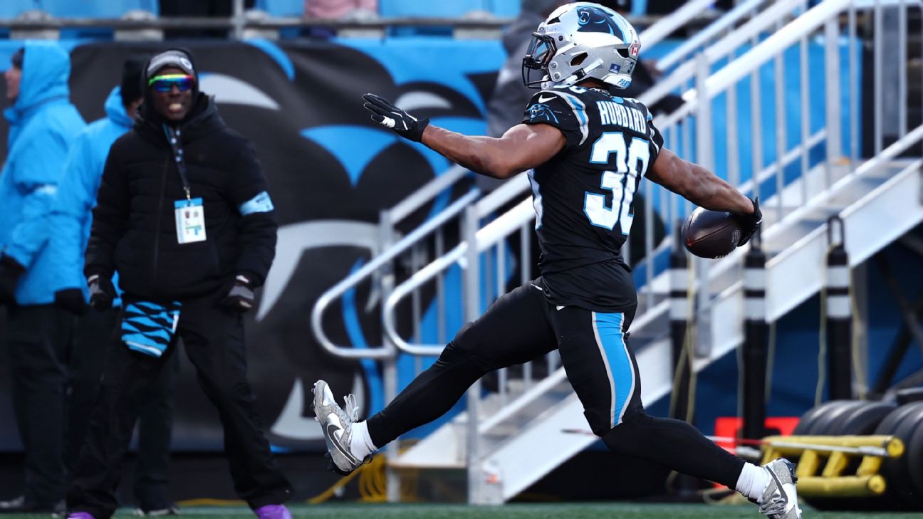 Panthers' Hubbard redeemed with OT walk-off touchdown - ABC11 Raleigh ...