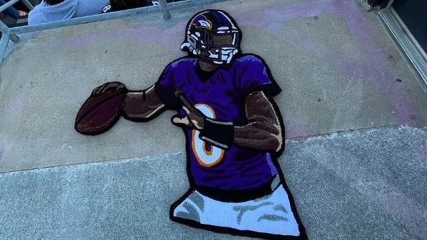 NFL's 'Rug Guy': The artist behind Lamar Jackson and C.J. Stroud's ...