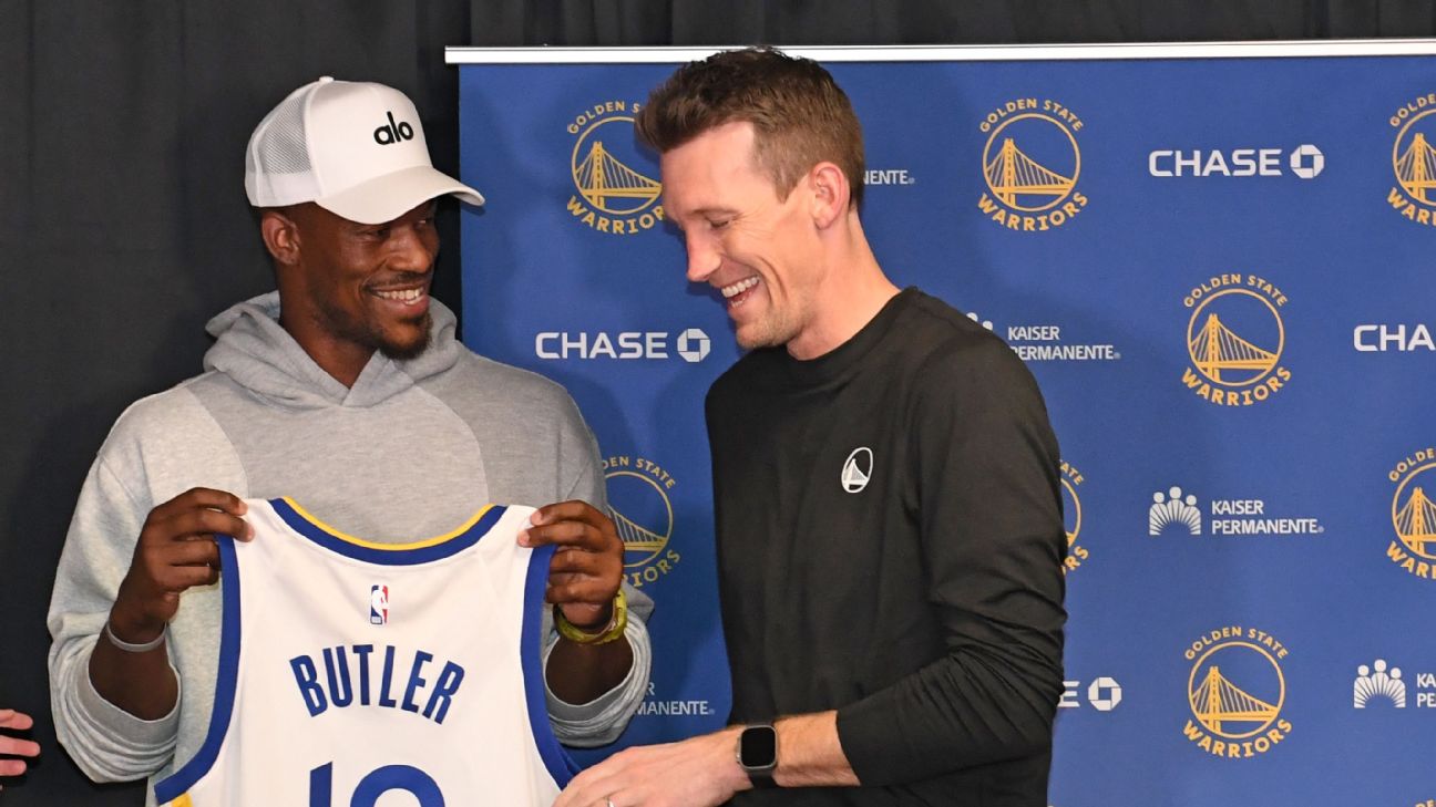 Butler: Heat issues in past, hungry for title with Warriors - ABC7 San ...
