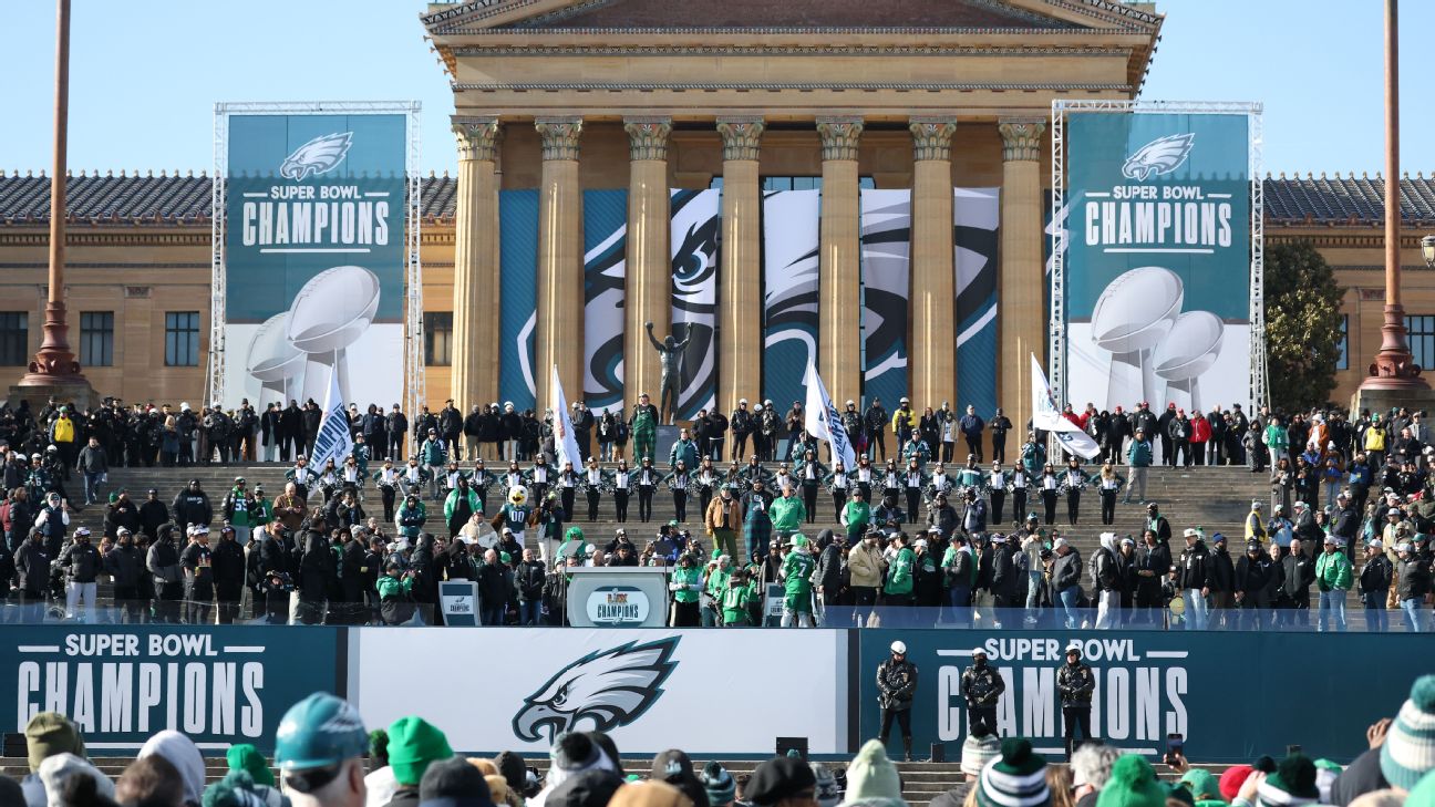 Philadelphia celebrates Eagles at parade on Valentine's Day - 6abc ...