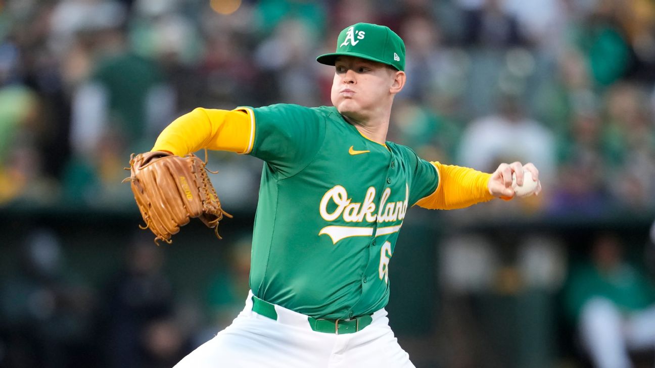 A's shut down left-hander Brady Basso with shoulder strain - ABC7 San ...