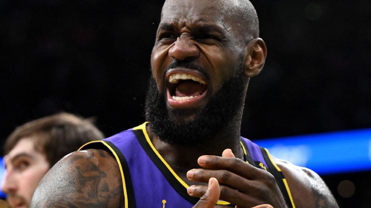 LeBron James exits Lakers' loss with groin injury - ABC7 Los Angeles