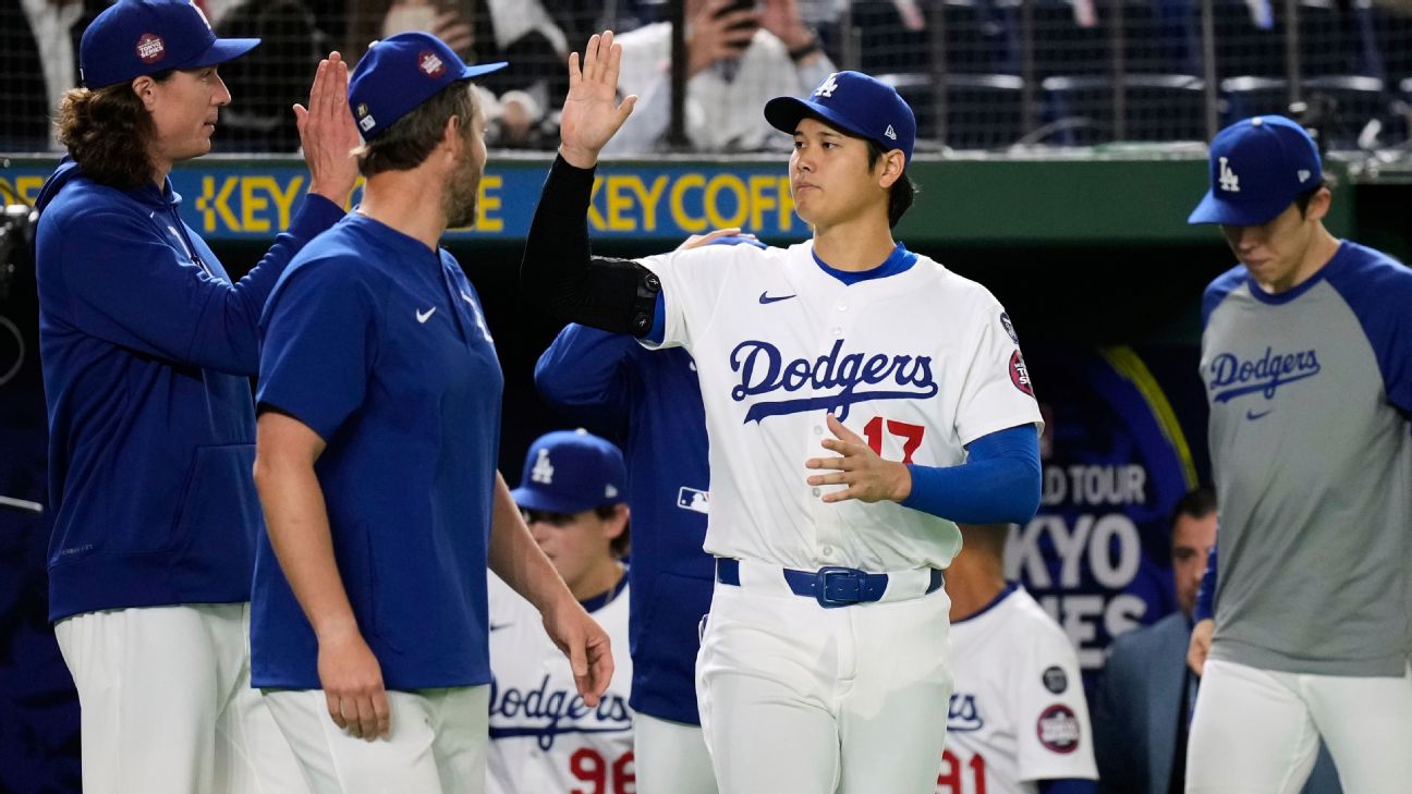 Shohei Ohtani homers as Dodgers sweep Cubs in Japan - ABC7 Los Angeles