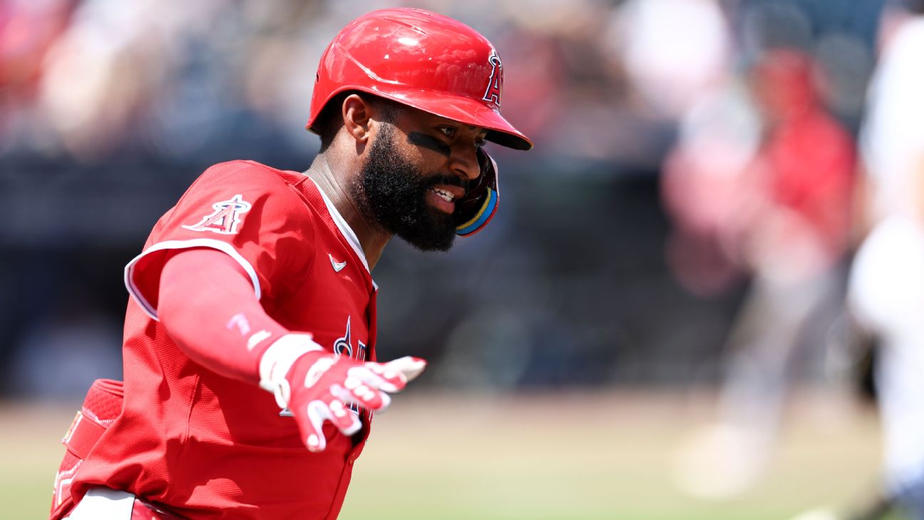 Jo Adell becomes third Angel to homer twice in an inning - ABC30 Fresno