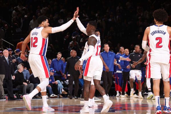 Pistons maintain 'poise' vs. Knicks, snap record playoff skid - ABC7 New York