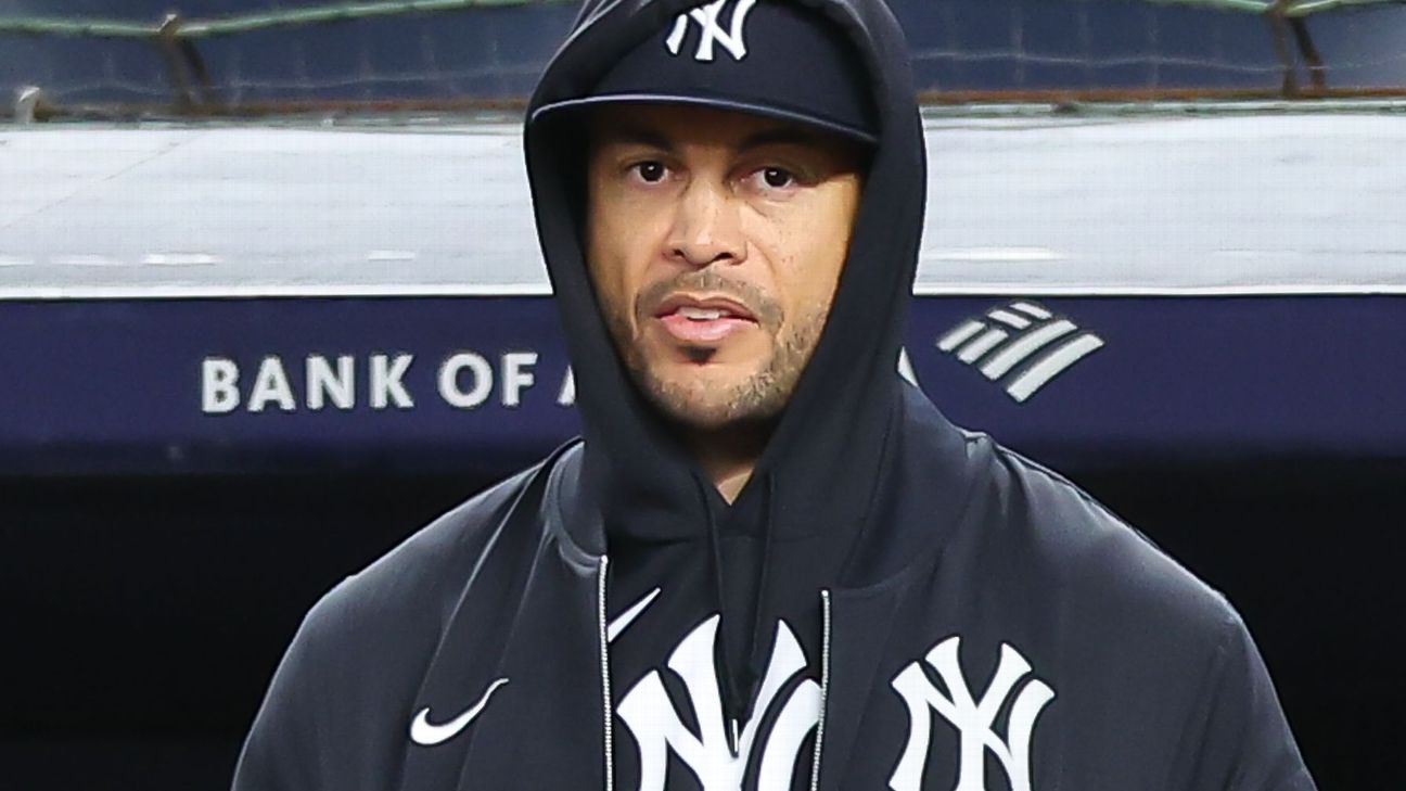 Giancarlo Stanton takes batting practice with Yankees - ABC7 New York