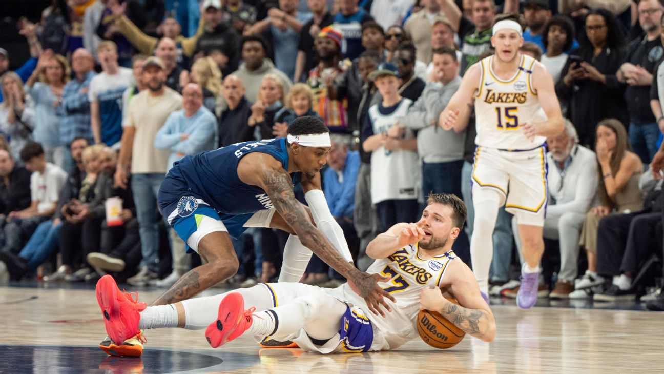 NBA says Lakers' Luka Doncic was fouled late in Game 4 loss - ABC7 Los ...