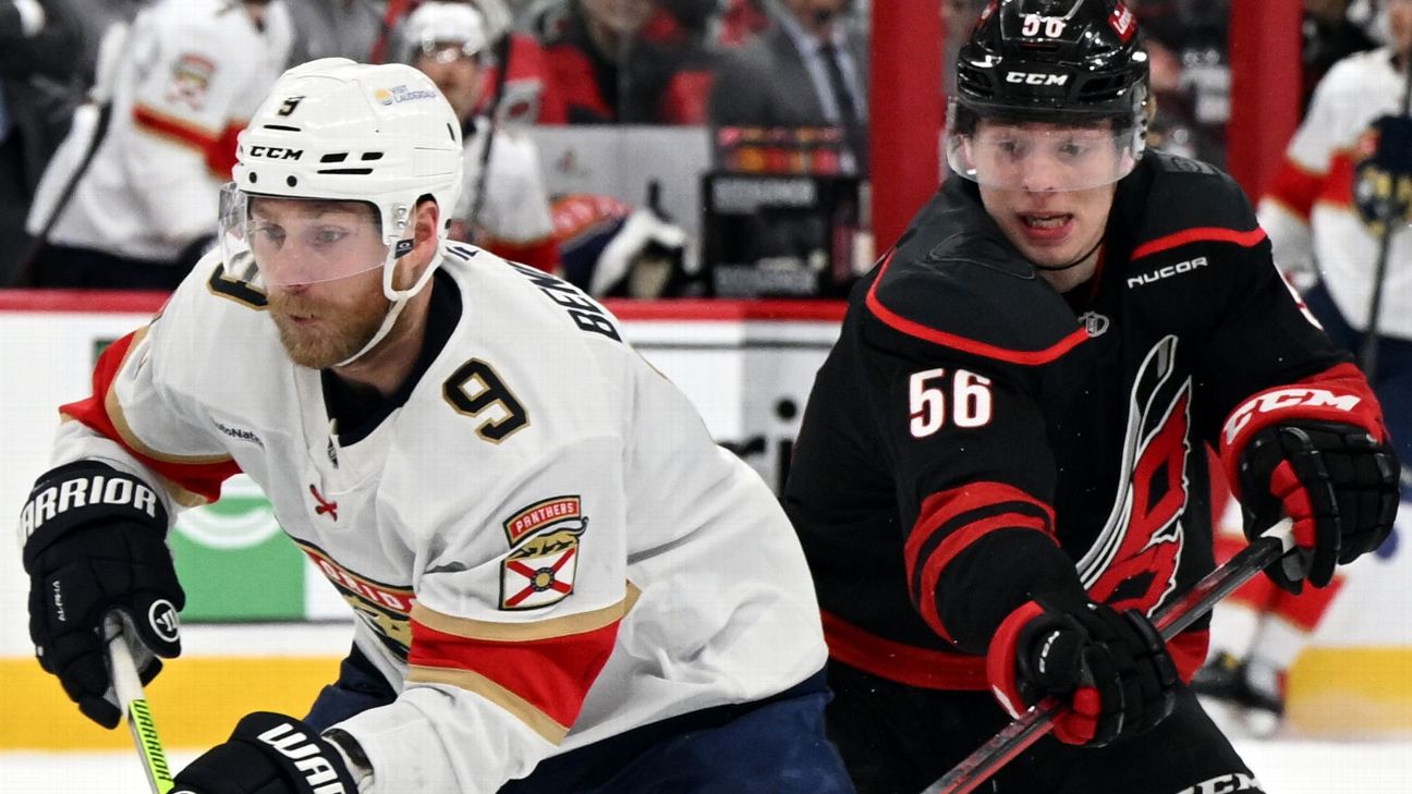 Hurricanes D Scott Morrow makes playoff debut in Game 1 loss - ABC11 ...