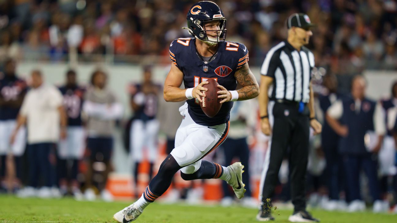 Bears sign backup QB Tyson Bagent to two-year extension - ABC7 Chicago